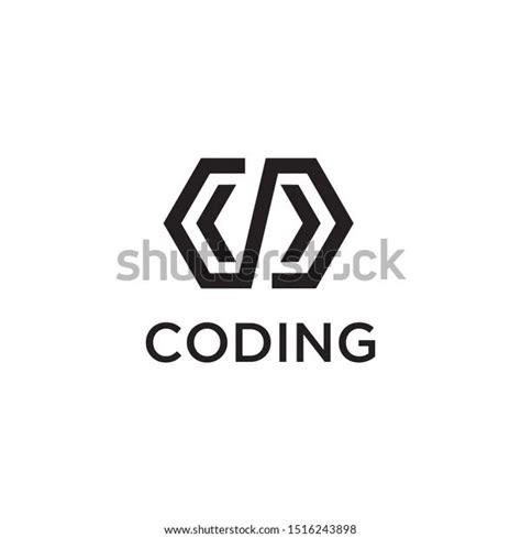 Digital Code Logo Symbol Logo Coding Stock Vector Royalty Free 1516243898 Shutterstock