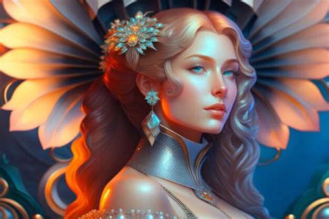 Premium Ai Image Flower Girl