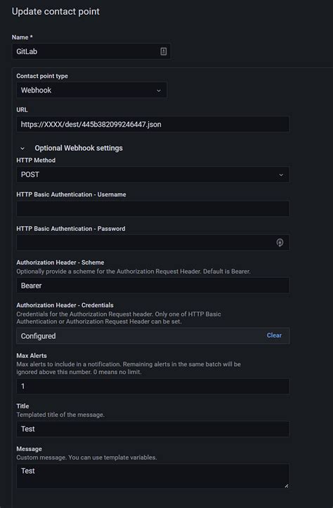 Webhook 401 Unauthorized Alerting Grafana Labs Community Forums