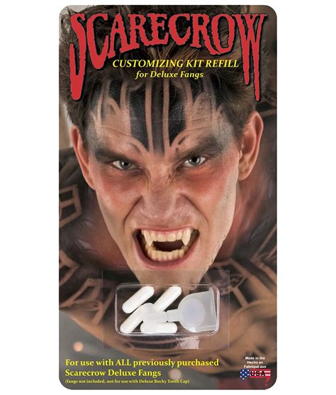 Scarecrow Vampire Fangs Refill Customizing Kit Graftobian Make Up