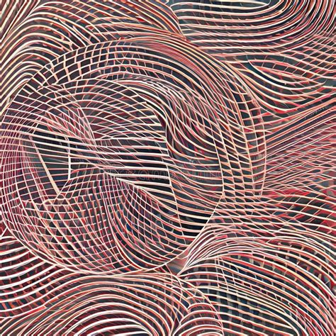 An Optical Illusion Design With Overlapping Circles In Shades Of Pink