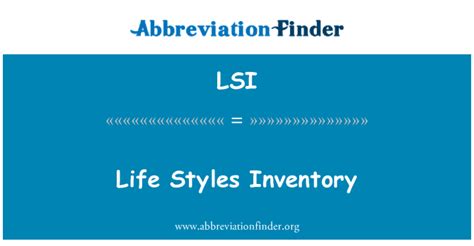 Lsi Definición Inventario De Estilos De Vida Life Styles Inventory