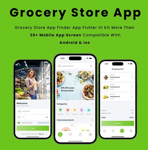 Grocery Store App Flutter Mobile App Template Code Market
