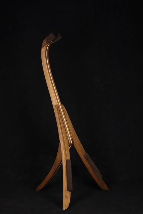 Walnut And Curly Maple Bass Guitar Stand Sgstands