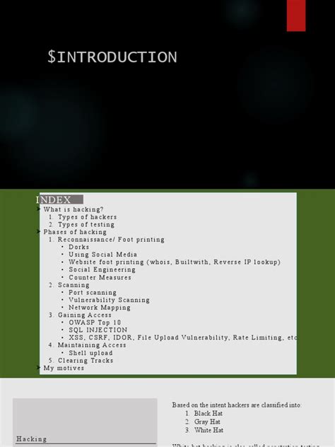 introduction to hacking pdf security hacker white hat computer