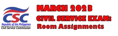 Room Assignment Release For Civil Services Exam March 2023 Ev Web Directory