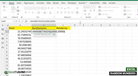 3 Easy Ways To Generate Random Numbers In Excel Exceltutorial