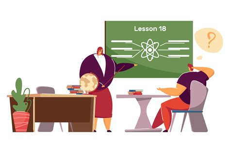 Babes At Physics Lesson In Classroom Graphic By Pch Vector Creative Fabrica
