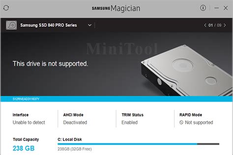 Fixed Samsung Magician This Drive Is Not Supported