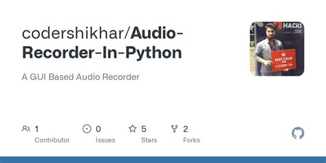 Github Codershikharaudio Recorder In Python A Gui Based Audio Recorder