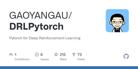 Github Gaoyangaudrlpytorch Pytorch For Deep Reinforcement Learning