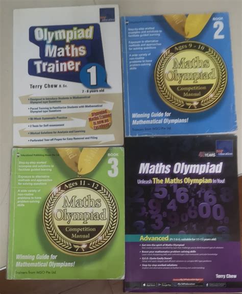 4 Maths Olympiad Books Hobbies And Toys Books And Magazines Assessment Books On Carousell