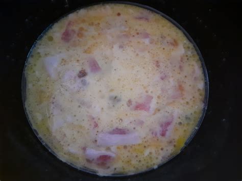 밥솥 베이컨 스크램블 에그