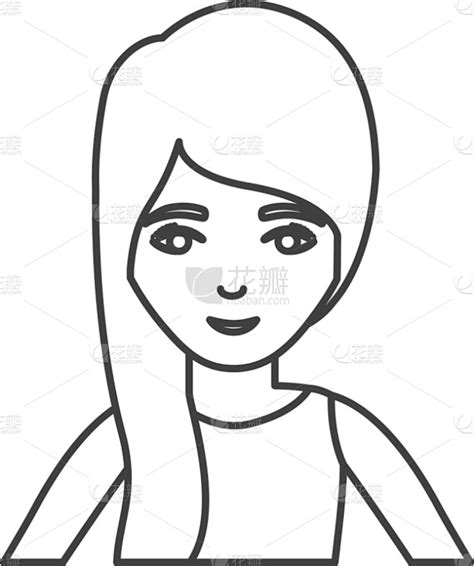 女人 分离着色 设计师 卡通 成年的 学生 人 女孩 可爱的 清新