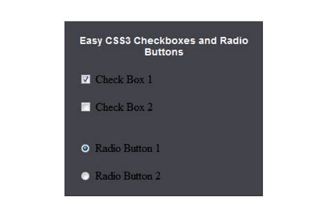 使用css3快速美化radio和checkbox【quick Tip Easy Css3 Checkboxes And Radio
