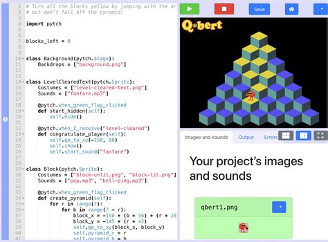 pytch a bridge from scratch to python programming code week