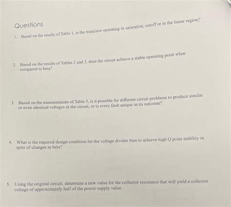 Solved Schematic Procedure DC Load Line Consider The Chegg