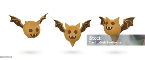 귀여운 만화 3d 할로윈 박쥐 할로윈 개념 벡터 일러스트 레이 션 10월에 대한 스톡 벡터 아트 및 기타 이미지 10월 3차원 형태 가을 Istock