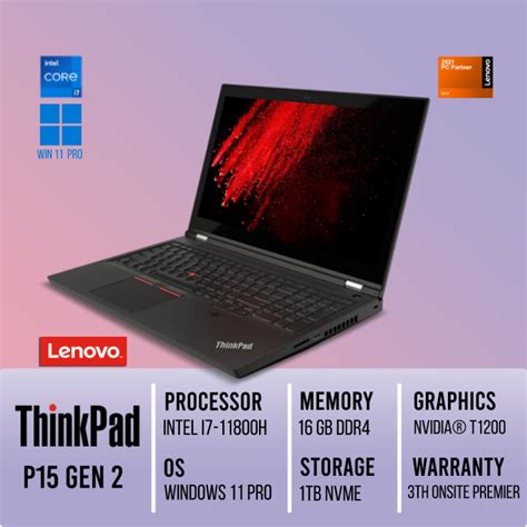Laptop Lenovo Thinkpad P Gen Itl I H Tb Garansi Tahun Premier Promo Murah