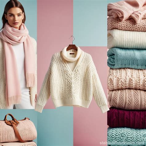 Stylish Pastel Fashion Collage Stable Diffusion Online