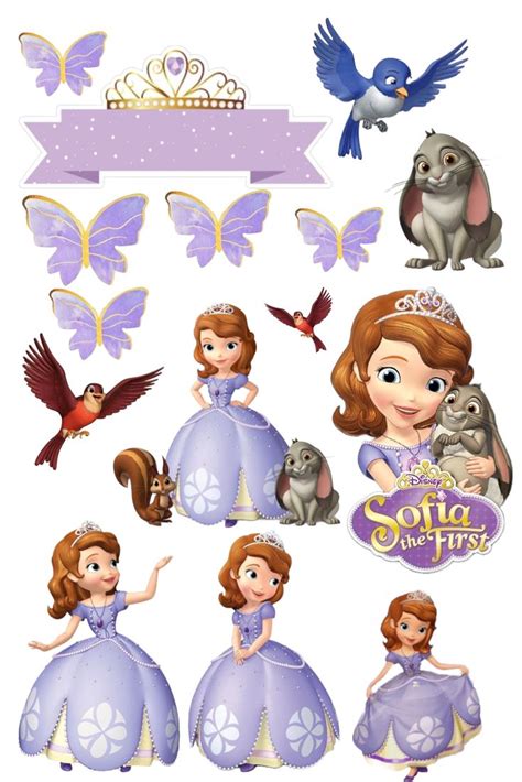 Printable Sofia The First Cake Topper Hello Kitty Printables