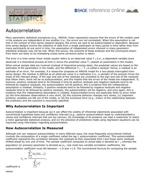 PDF Autocorrelation