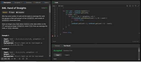 Day 232 Of 365daysofcode Challenge Hand Of Straights Insha Mahfooz
