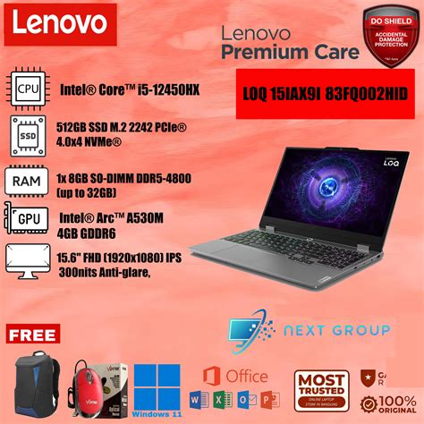Jual Lenovo Loq Iax I Hid Core I Hx Gb Gb W Ohs Luna Grey Di Seller