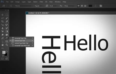 Tips On How To Use The Horizontal Type Tool In Photoshop