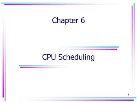 Ppt Chapter 6 Cpu Scheduling Powerpoint Presentation Free Download Id6989090