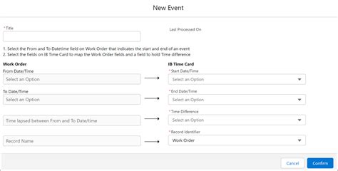 Event Modal Window