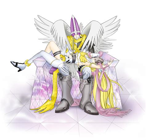 Holy Angemon And Angewomon By Ayhe On Deviantart