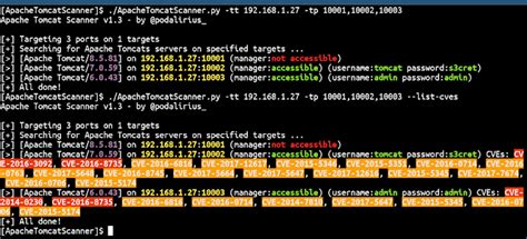 ApacheTomcatScanner A Python Script To Scan For Apache Tomcat Server