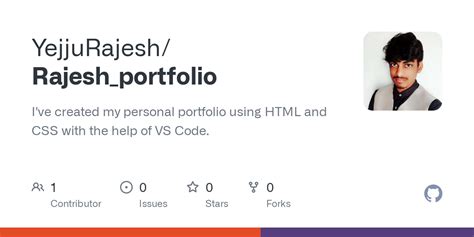 Github Yejjurajeshrajeshportfolio Ive Created My Personal Portfolio Using Html And Css