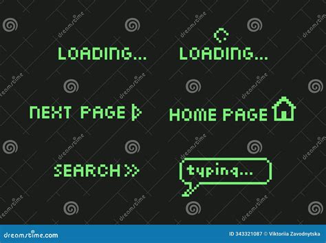 Pixel Art 8 Bit Loading Bar Concept Loading Or Installing Process