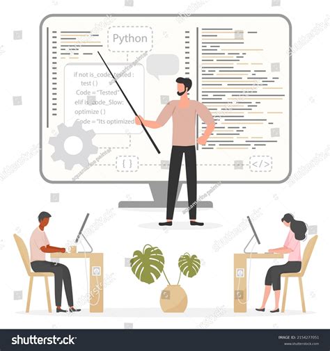 vector illustration programming languages learning software stock