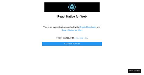 React Native Whirlwind Examples Codesandbox