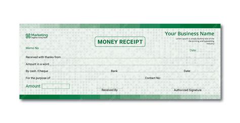 Premium Vector Money Receipt Template