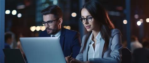 Premium Photo Male Ceo Discusses Problem Solving With Female Partner In Office
