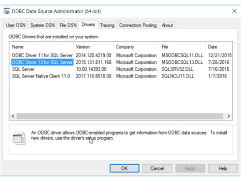 Bug Microsoft Obdc Sql Server Touche Windows Toutes Versions