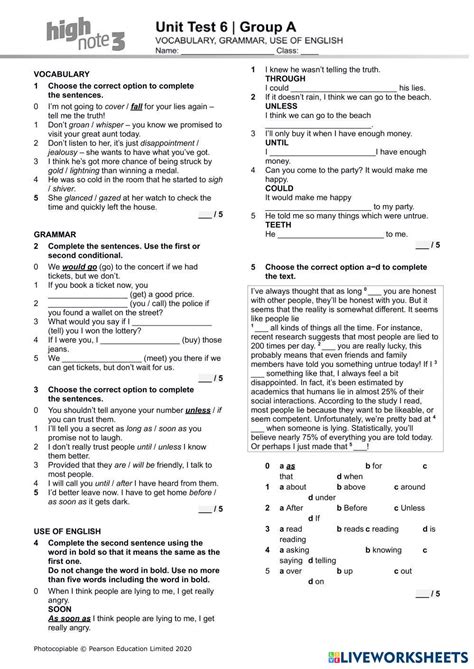 High Note 3 Free Interactive Worksheets 7338368