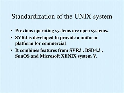 ppt unix svr4 powerpoint presentation free download id 773801