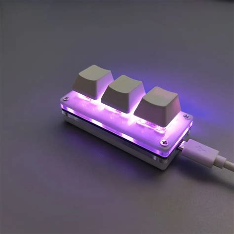 Wired Mini 3 Key Keypad For Gaming Rgb Programmable