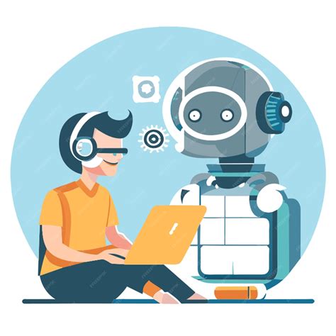 Premium Vector Ai Chat Bot Vector Illustration