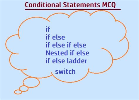 Mcq On Conditional Statements In C Langguage