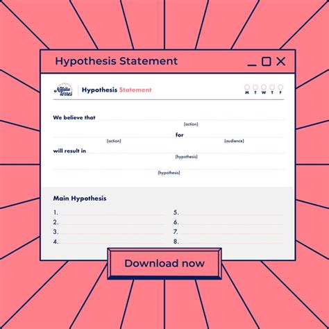 Hypothesis Statement For Problem Solving And User Experience Design UX Design Ideation Process