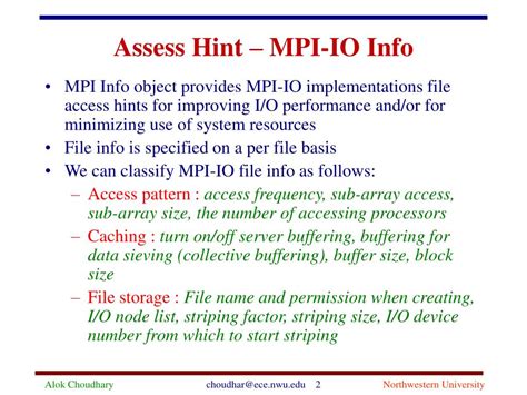 Ppt Metadata Management Strategies For Enhanced Mpi Io Performance