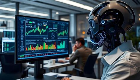 Futuristic Workspaces With Ai Integration Management And Automation Robots And Holograms