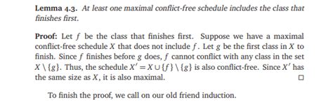 1 A The Greedy Class Scheduling Algorithm We