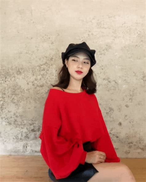 오프숄더 벌룬소매 밴딩 지퍼 맨투맨 4color 에이블리